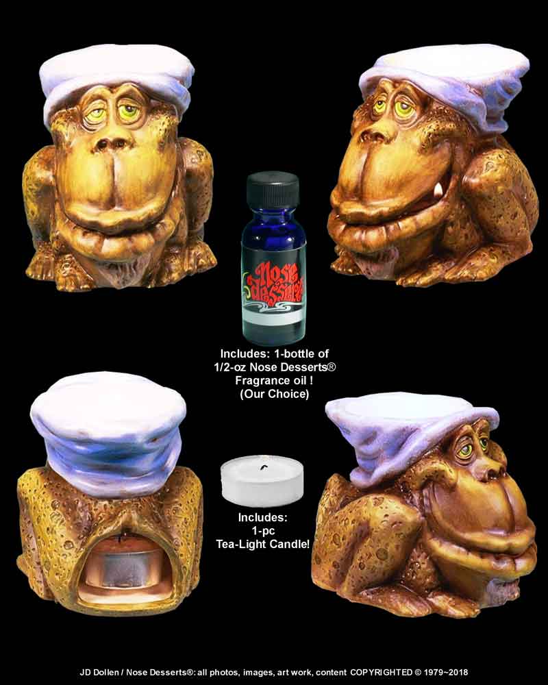 #2850-54: Magic Frog Wizard Fragrance Oil Diffuser Burner by Nose Dess ...